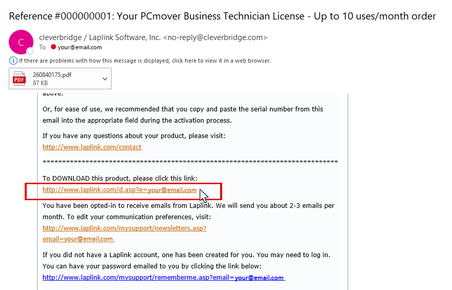 How to Download and Install PCmover Business Locally
