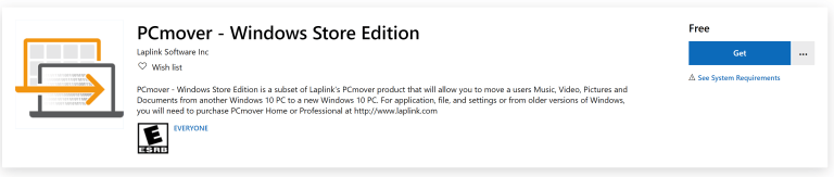 Easily Transfer in S Mode with PCmover Windows Store Edition