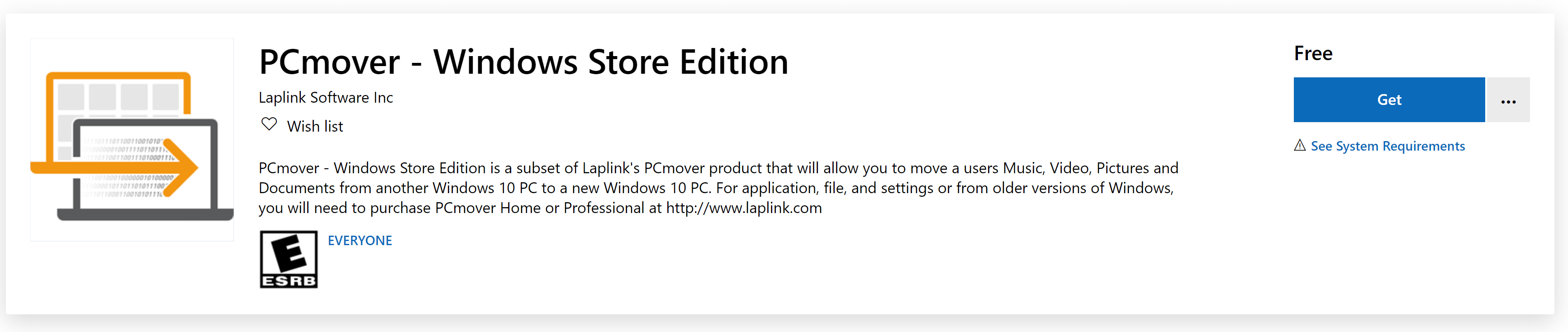 Easily Transfer in S Mode with PCmover Windows Store Edition